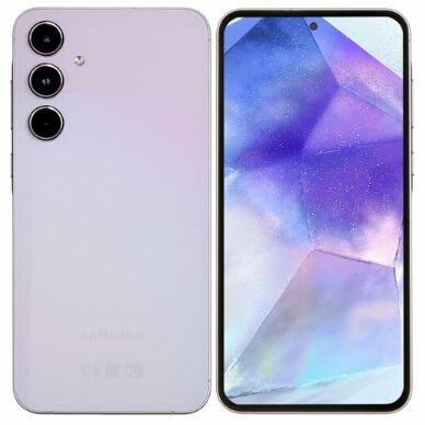 6,6" Смартфон Samsung Galaxy A55 8/256 ГБ (A55) 2024, фиолетовый