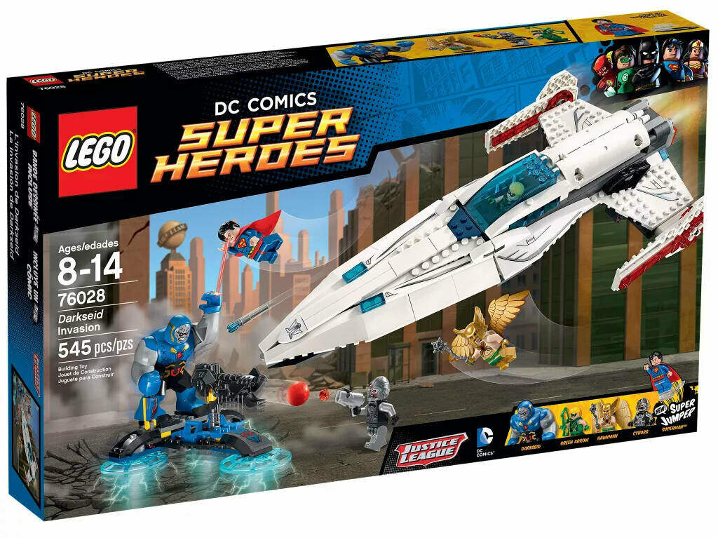 Конструктор LEGO Уникальные наборы 76028 Вторжение Дарксайда, 545 деталей, от 8 лет