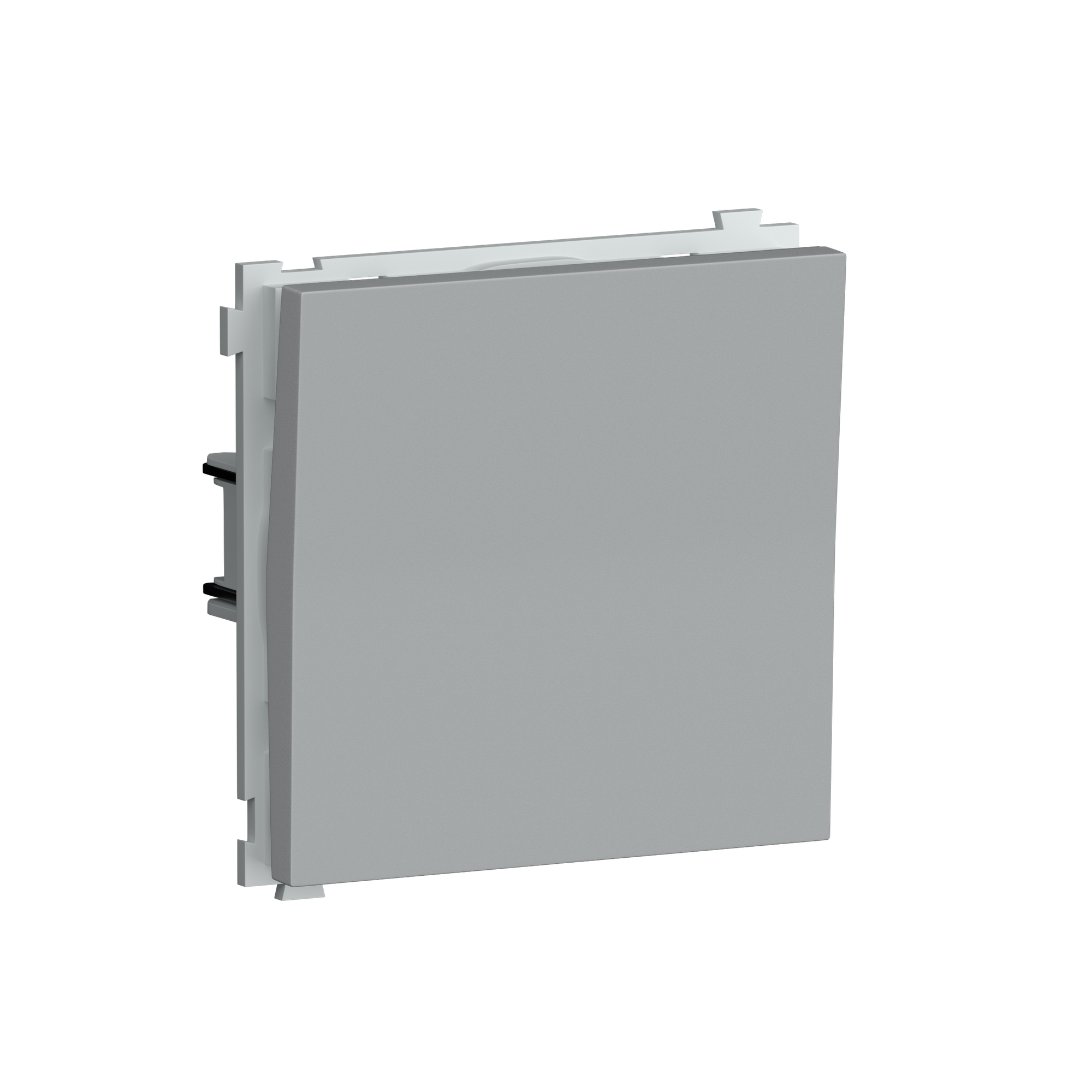 Кнопка звонка 1-клавишная 1н. о. 10A 250В, цвет матовый серый, серия R98, Donel