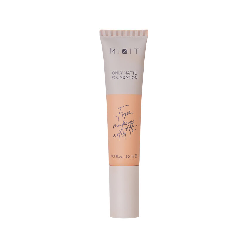 Основа тональная для лица MIXIT ONLY MATTE FOUNDATION c матовым эффектом тон 06 Almond