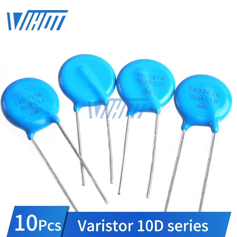 Варистор Vihot 14D 14 мм, 14D271K(270V) 10 шт.