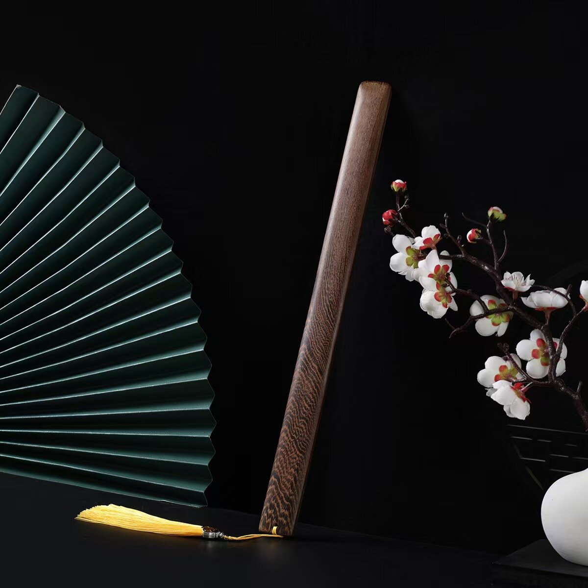 Линейка из сандалового дерева, древний учительский посох, обучающая палка, цельное дерево, неокрашенная, китайский стиль, утолщенная, семейная линейка, деревянная доска, образование, для студентов, домашнее использование