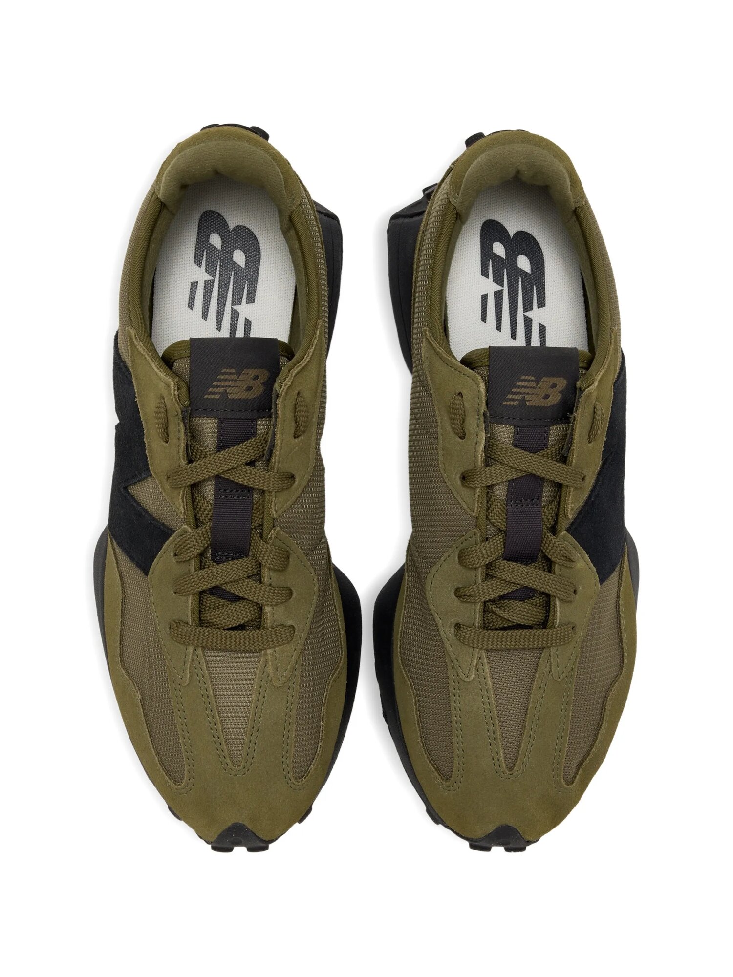 Кроссовки New Balance 327, размер 8,5 US, коричневый/серый/оранжевый — фото 1