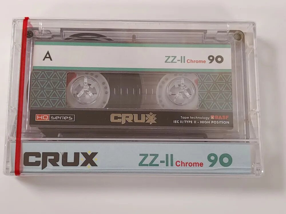 Аудиокассета запечатанная Crux ZZ-II-90Slim (Type II CrO2)