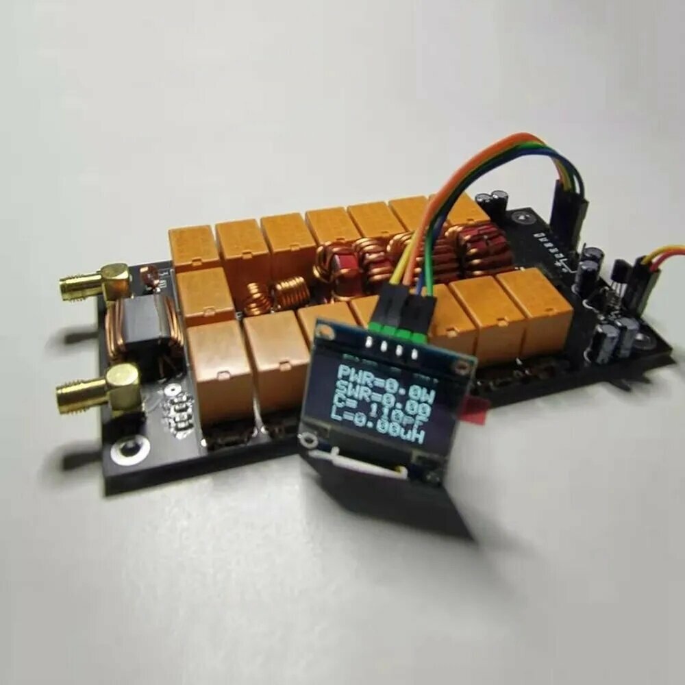 Мини-антенный тюнер ATU-100 1,8 50 МГц, автоматический антенный тюнер + прошивка OLED, программируемый усилитель-приемник, готовый комплект