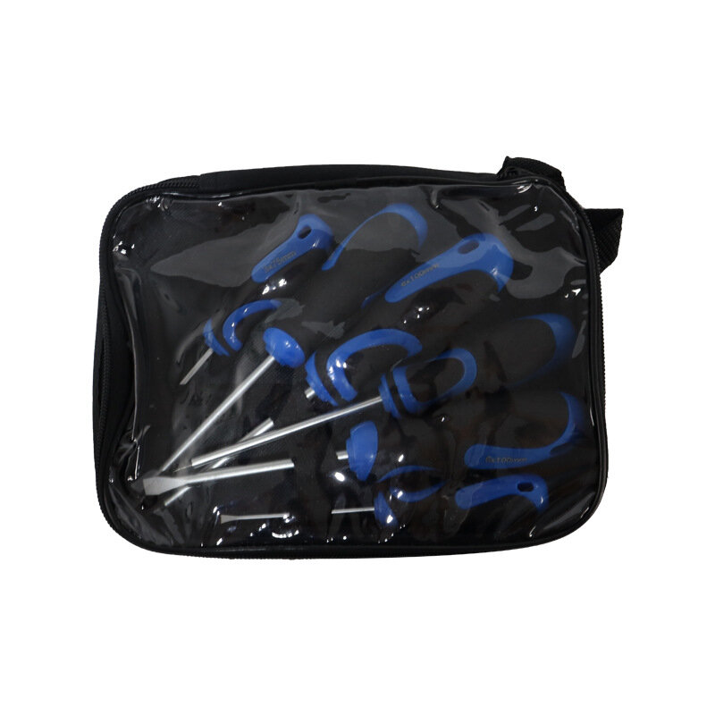 6-предметный набор отверток с сильным магнитом для домашнего ремонта, электрических и механических работ, с крестообразным, плоским и торкс-наконечниками