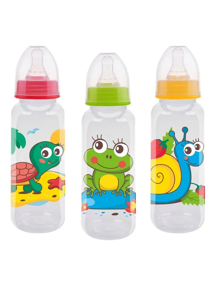 Курносики Бутылочка с силиконовой соской 0+ 250 мл / 11101