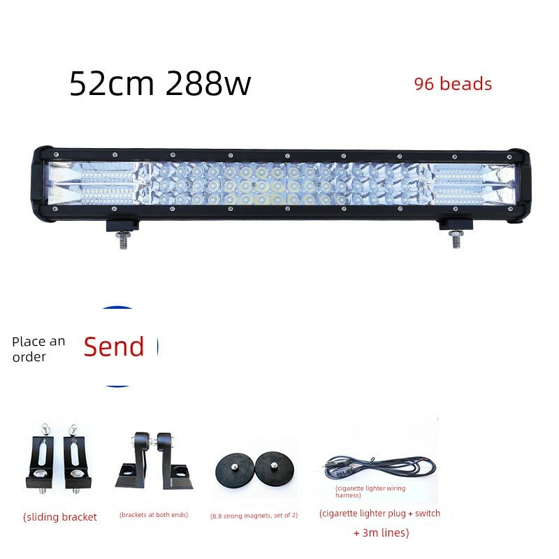 Светодиодные прожекторы для автомобиля 12В 24В, универсальные, для модификации решетки радиатора грузовика,