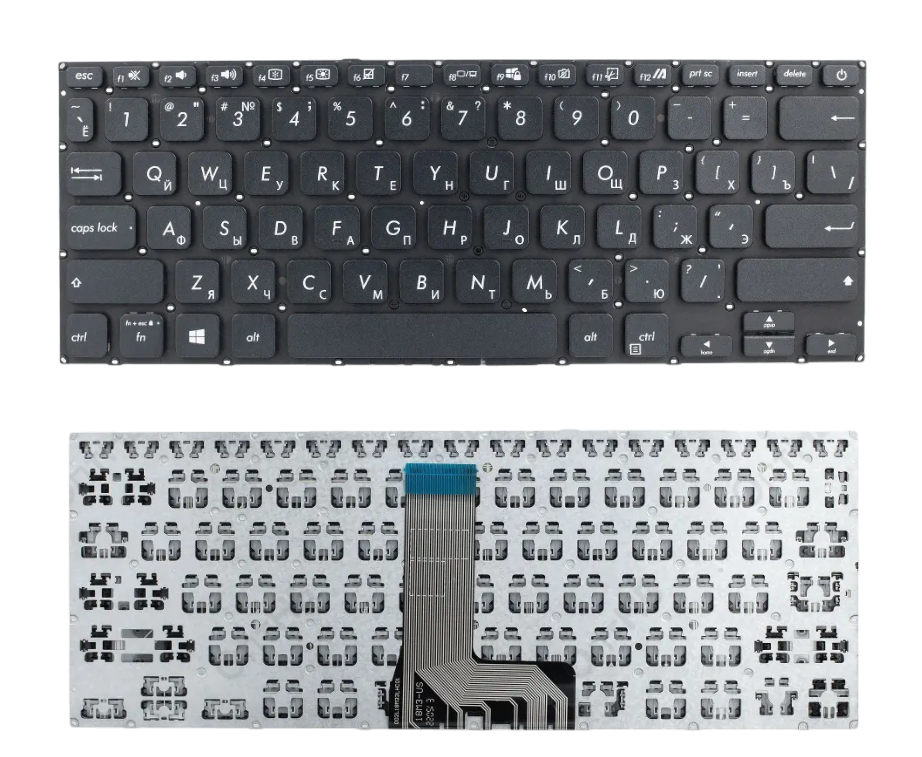 Клавиатура для ноутбука Asus F415EA, A416EA, R465EA, F415JA, чёрная, без рамки
