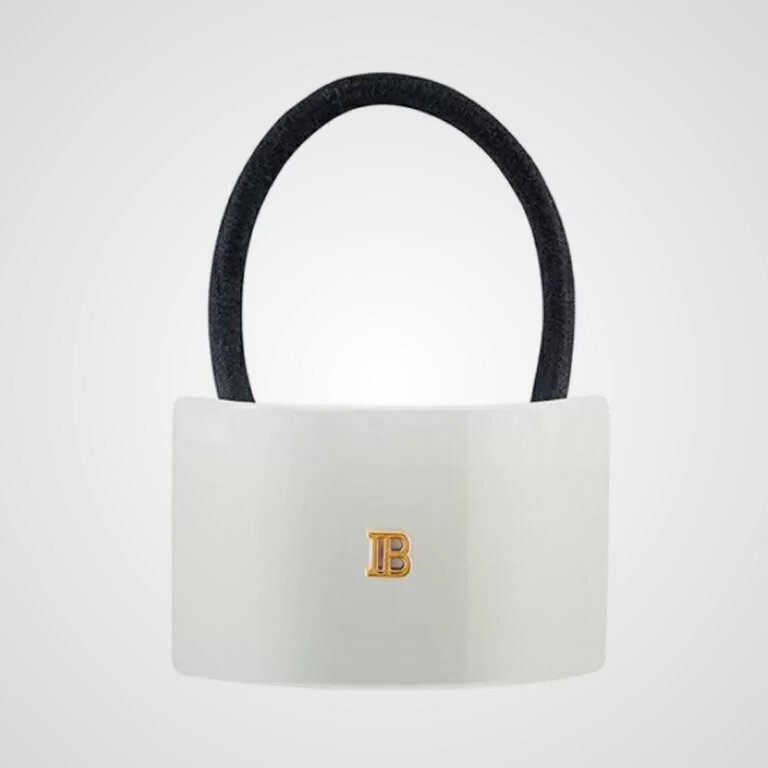 Резинка для волос белая BALMAIN Hair Elastic white Резинки для волос 1 шт