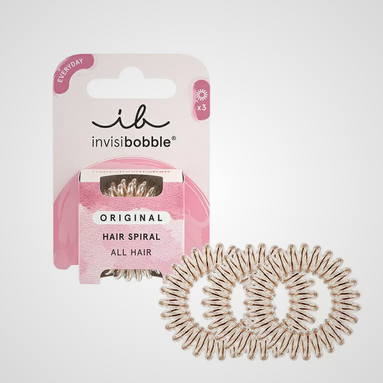 Резинка-браслет для волос ORIGINAL Bronze And Pretty INVISIBOBBLE ORIGINAL Bronze And Pretty Резинки для волос 3 шт