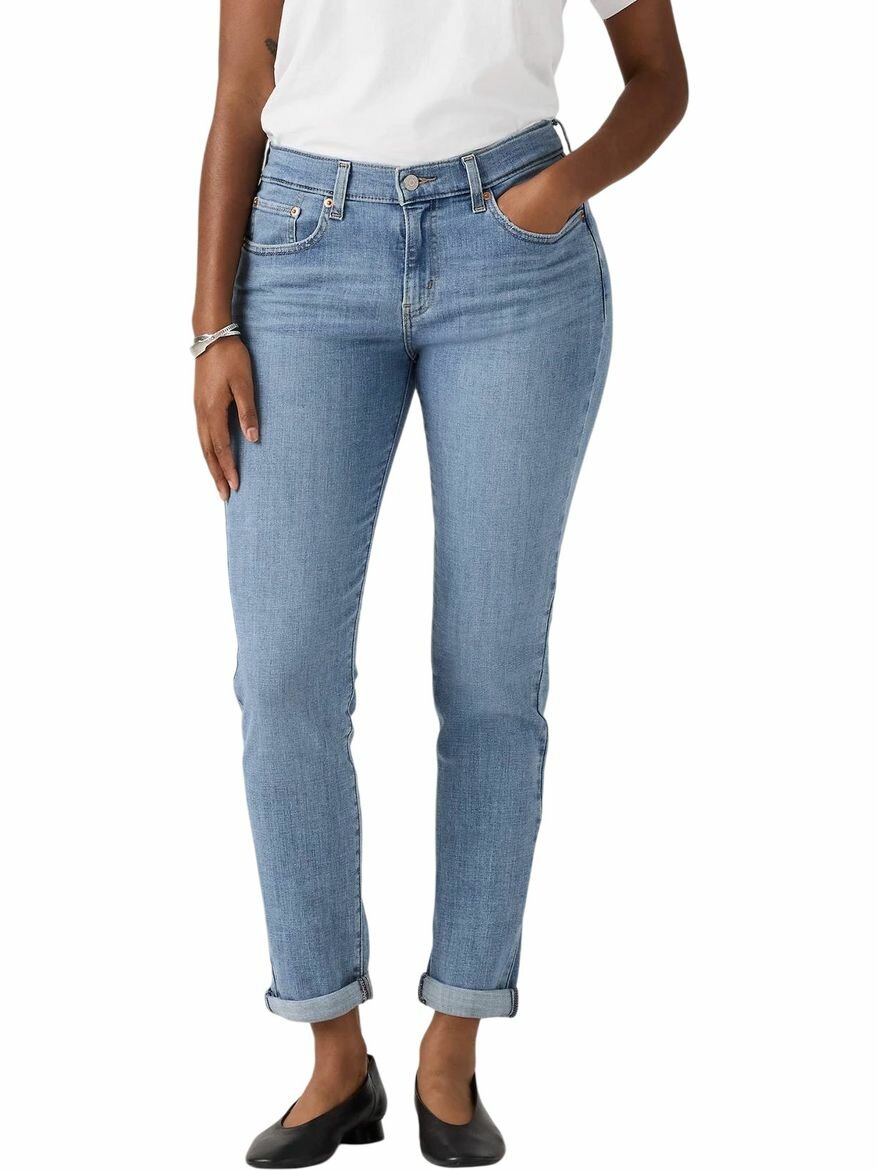 Джинсы зауженные Women Mid Rise Boyfriend Jeans 