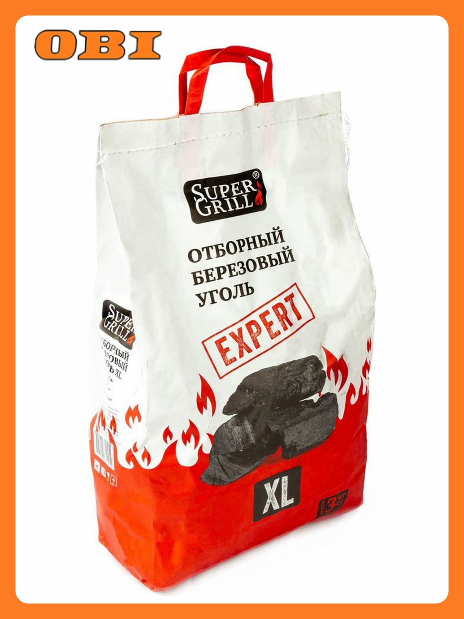 Уголь Super Grill березовый 3 кг