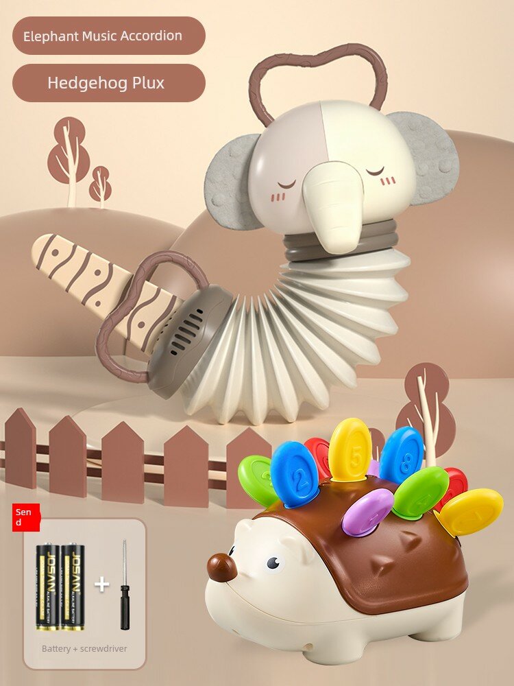 Детский аккордеон для детей от 6 месяцев и старше, 8 детских музыкальных инструментов для детей от 0 до 1 года и до 2