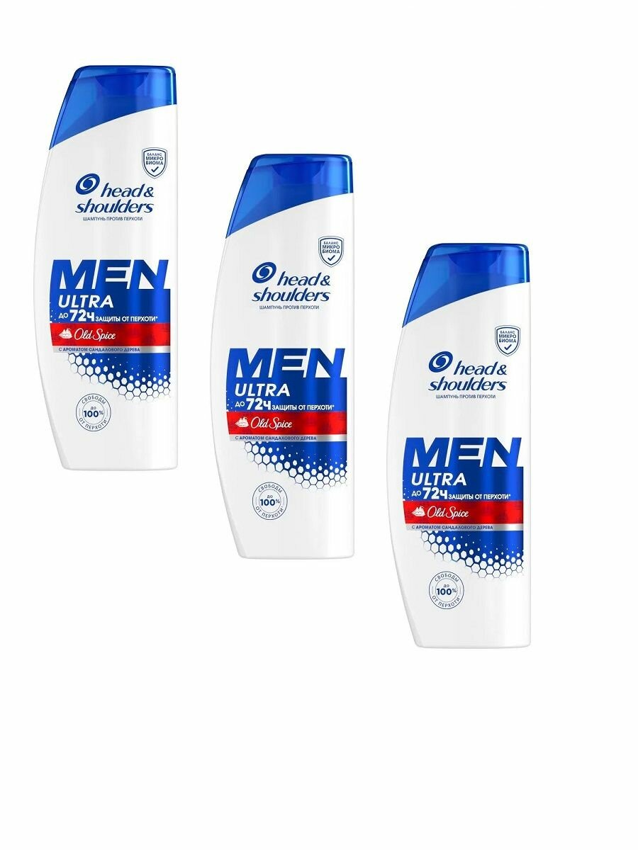 Шампунь от перхоти Head&Shoulders мужской, с ароматом Old Spice, 360мл, 3 шт