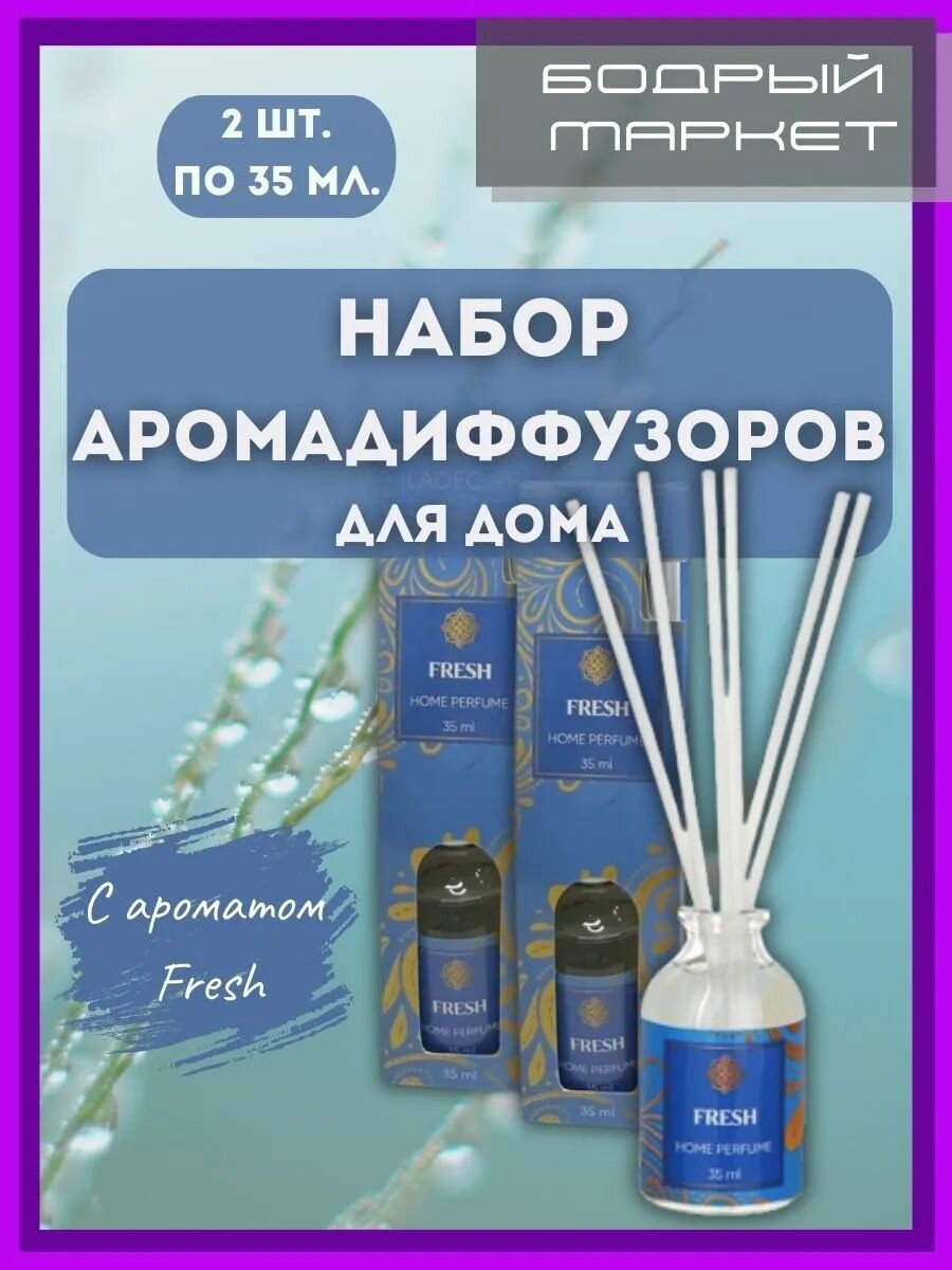 Аромадиффузор для дома Fresh 2 шт. по 35 мл.