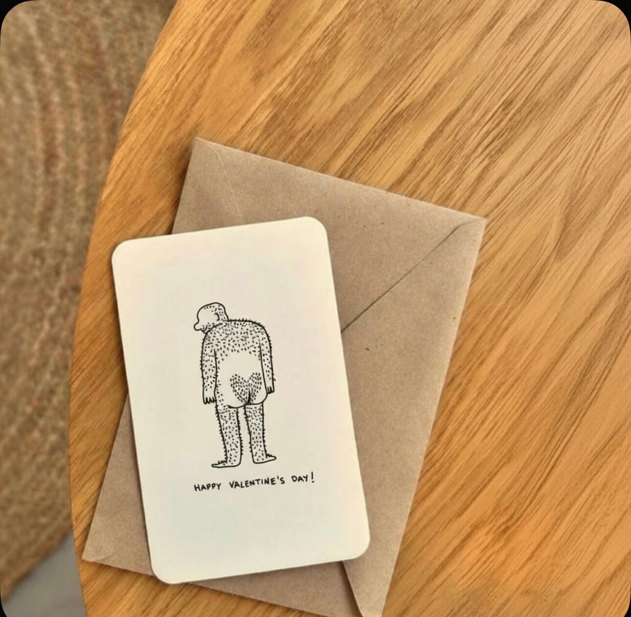 Открытка "С 14 Февраля", с ярким рисунком, для любимых