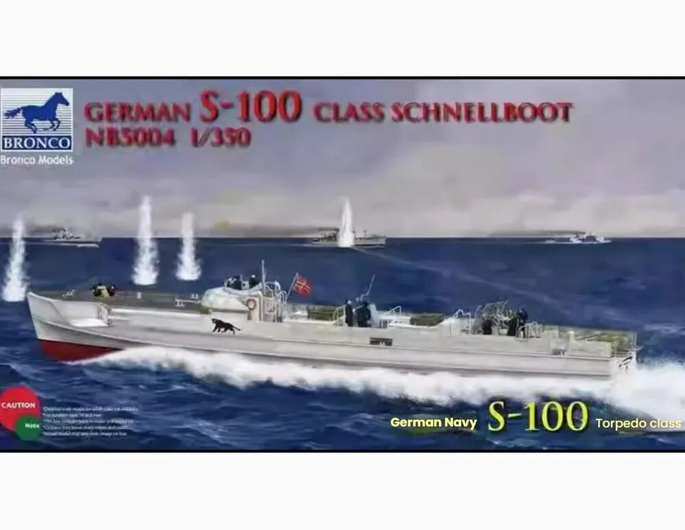 Bronco 1/350 Немецкий S-100 Class Schnellboot NB5004 Модель сборная корабля