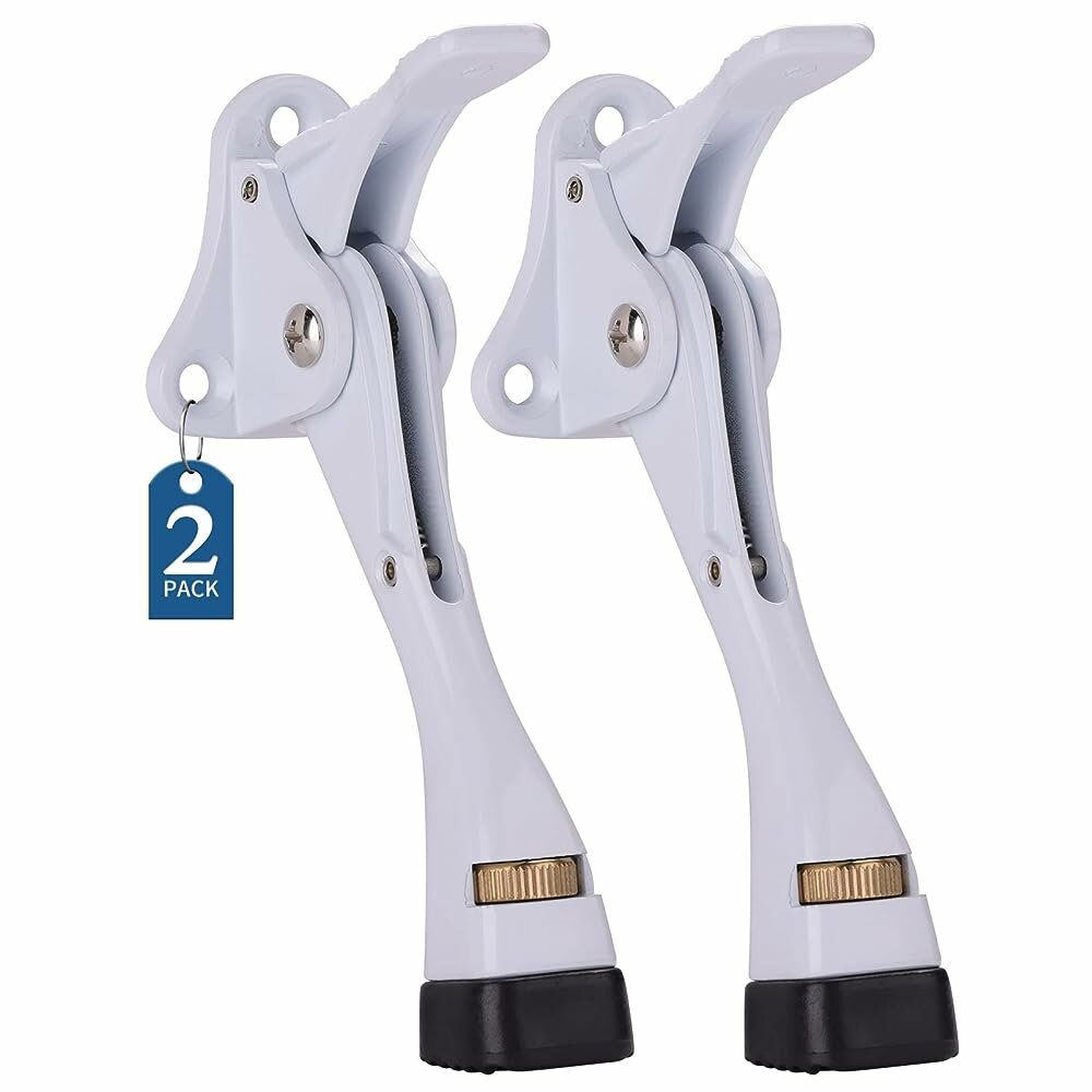 2шт дверной упор, нержавеющая сталь, регулируемый, для ковра, стекла