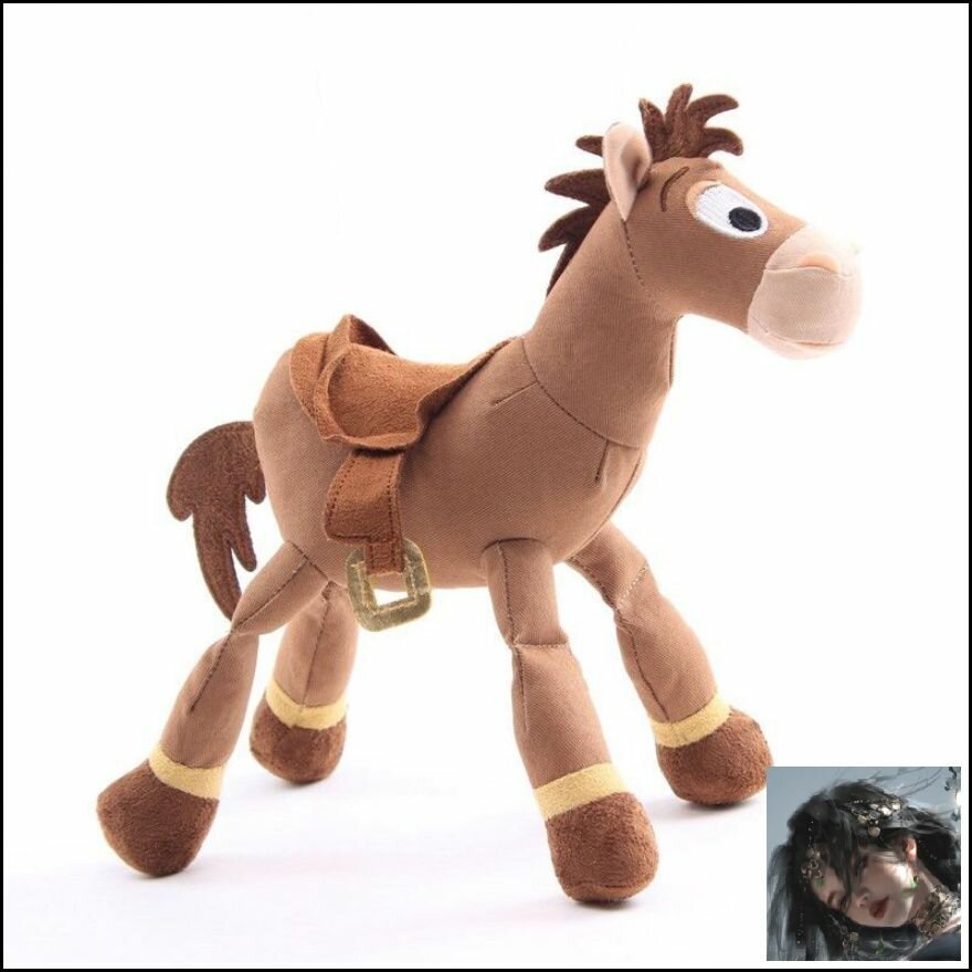 Игрушка лошадка для детей в стиле Toy Story, мягкая, плюшевая, 10 дюймов, Буллсай, Вуди, Джесси