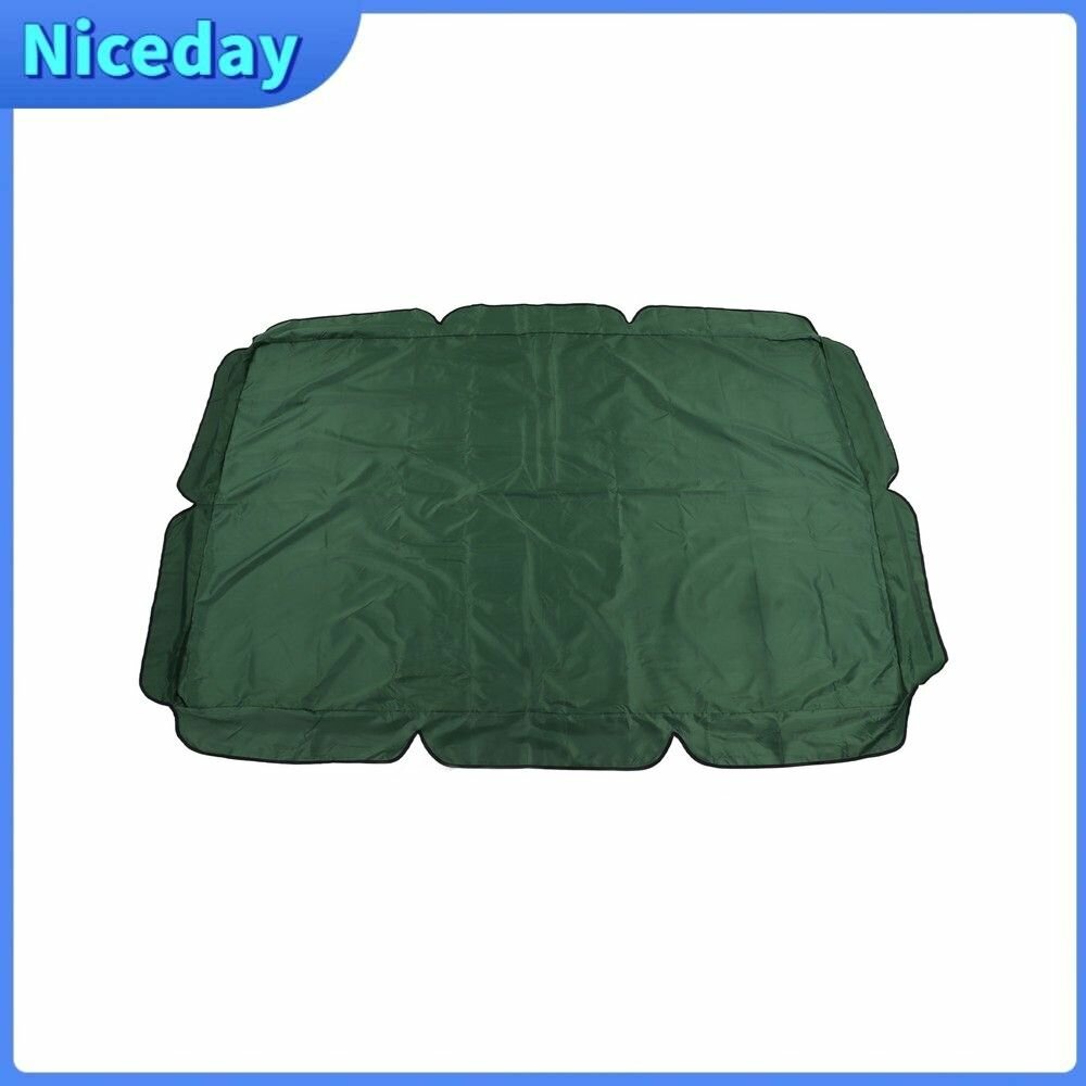 Открытый навес для качелей, водонепроницаемый, замена крышки, защита от УФ, цвет темно-зеленый.