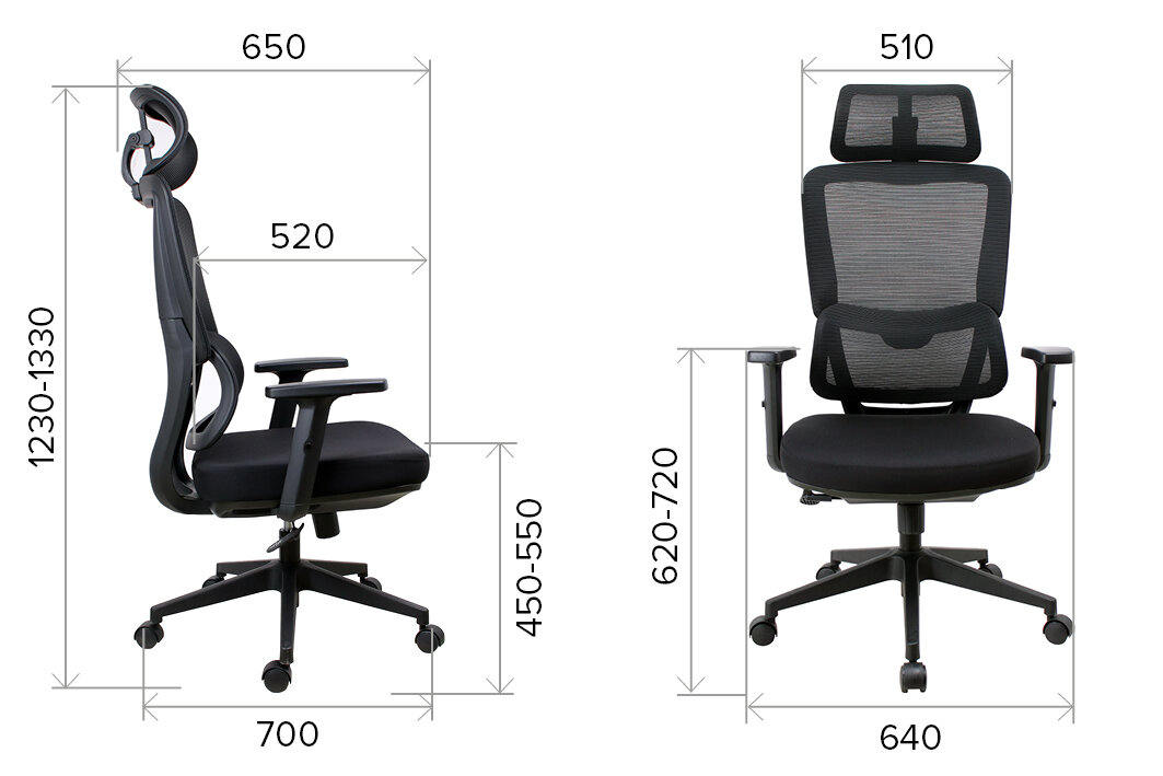 Компьютерное кресло Everprof Work Сетка Черный