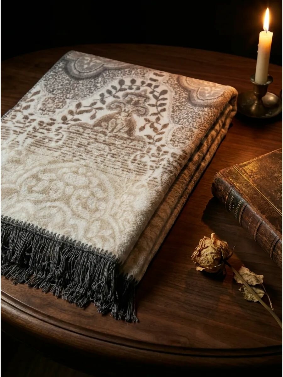 Плед Natali's Carpets, хлопок, двухсторонний, 180см x 220см, Турция