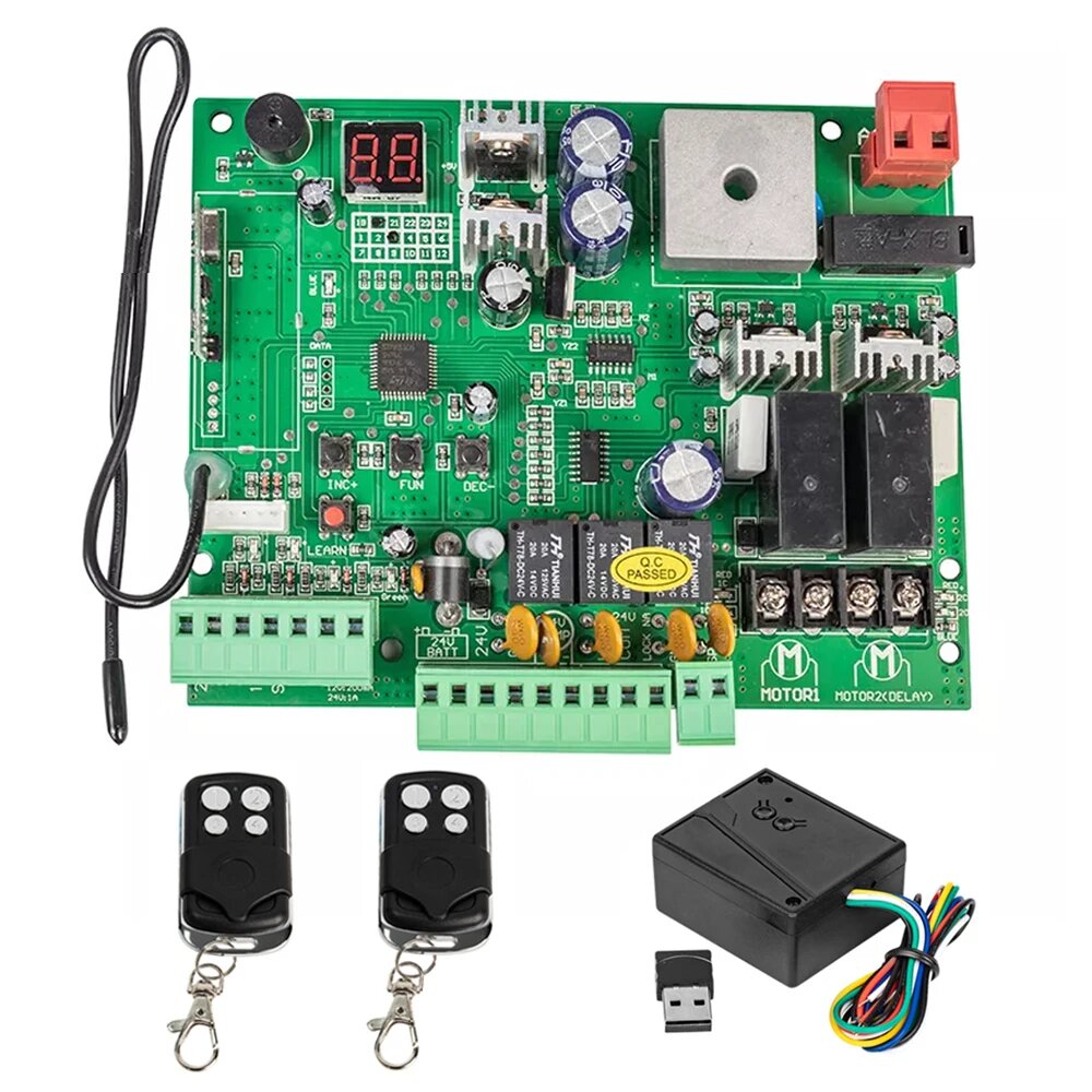 Плата управления распашными воротами SZGALO PKM 2 remotes 1 USB