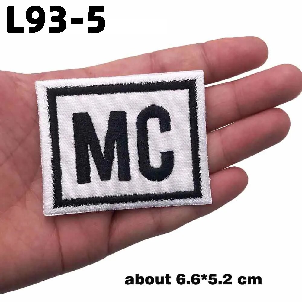 Нашивка Sons of Anarchy Белый, L93-5 iron on