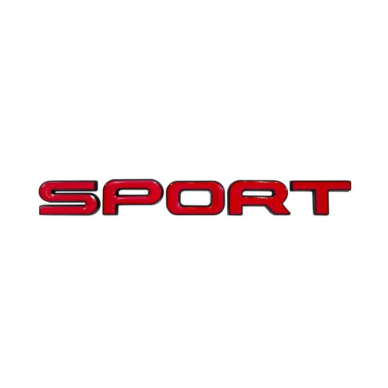 Металлическая эмблема Sport Black and red для Land Rover