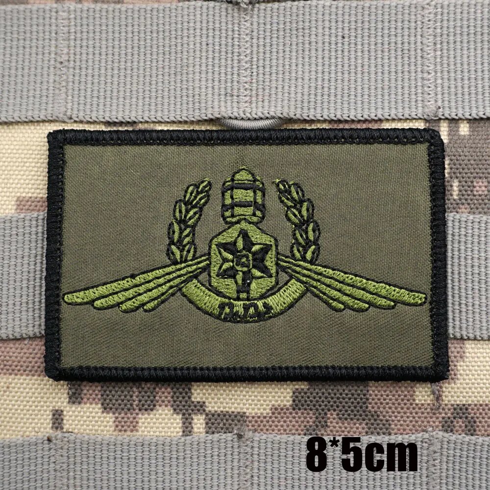Тактическая нашивка Израильская армия, 8*5см, FLAG37-85, Velcro
