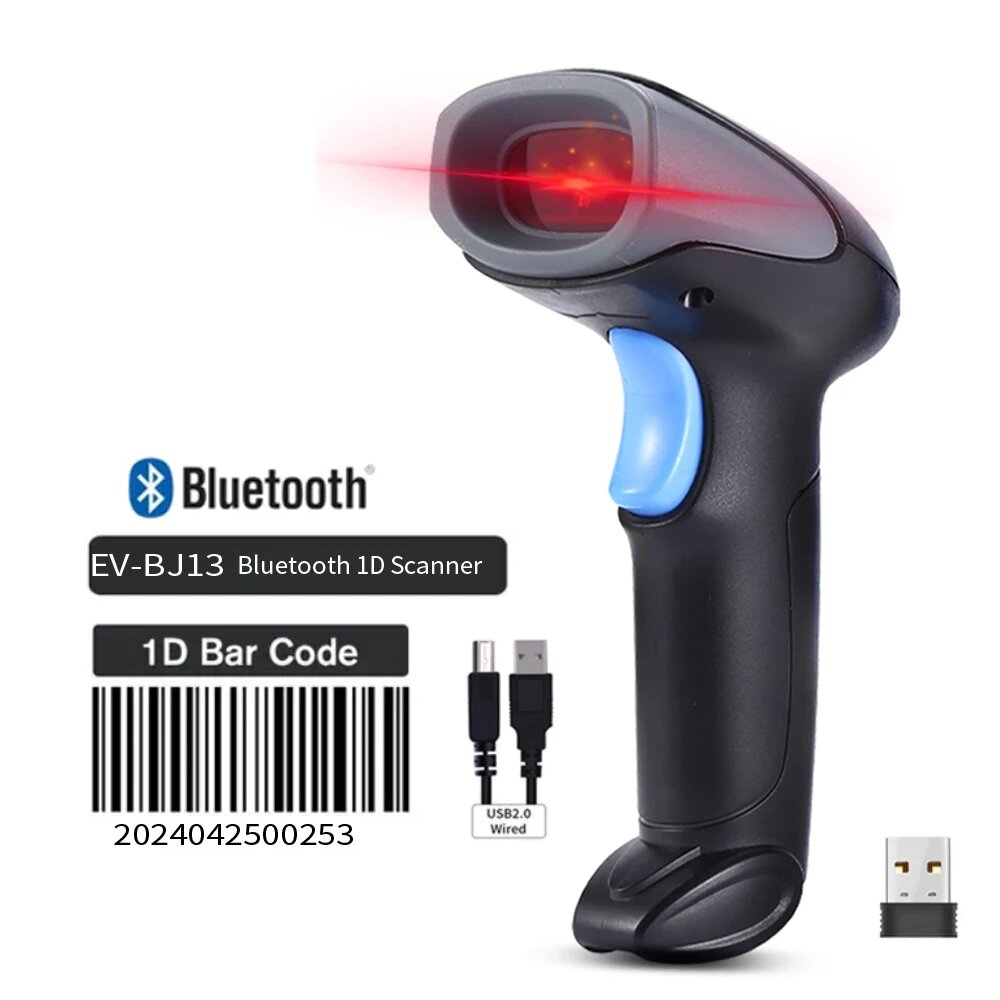 Bluetooth сканер штрих-кодов EV-BJ13 1D