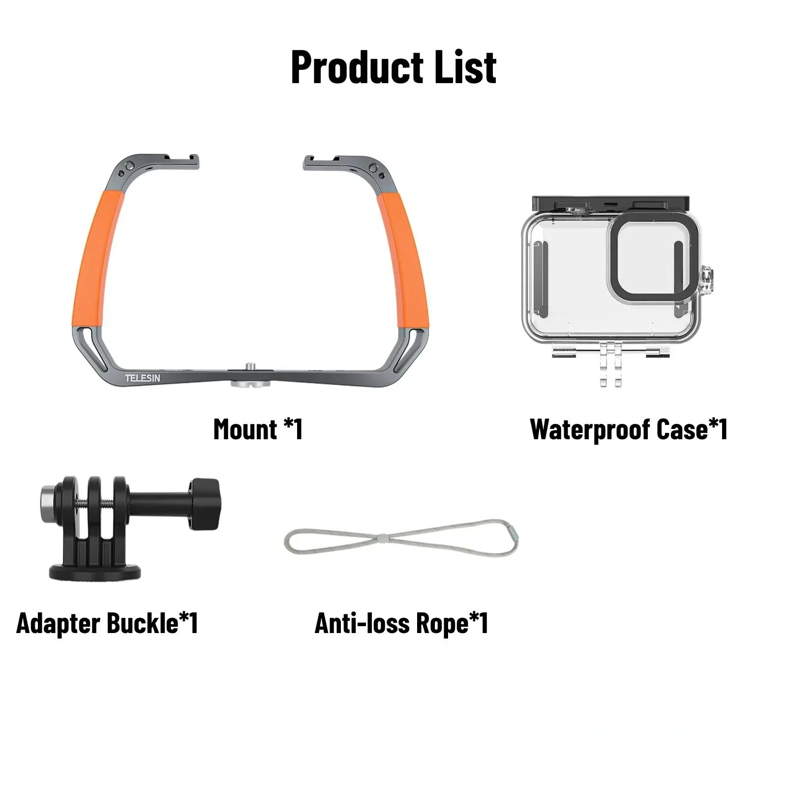 TELESIN Стабилизатор для подводной съемки GoPro for Gopro 12 11 10 9