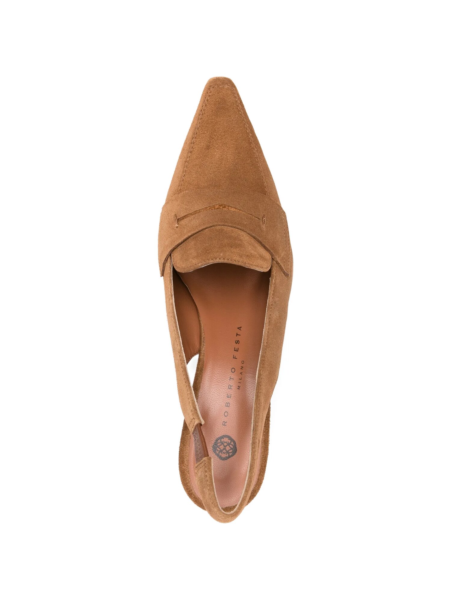 Туфли Roberto Festa Pointed leather pumps, размер 36, brown — фото 1