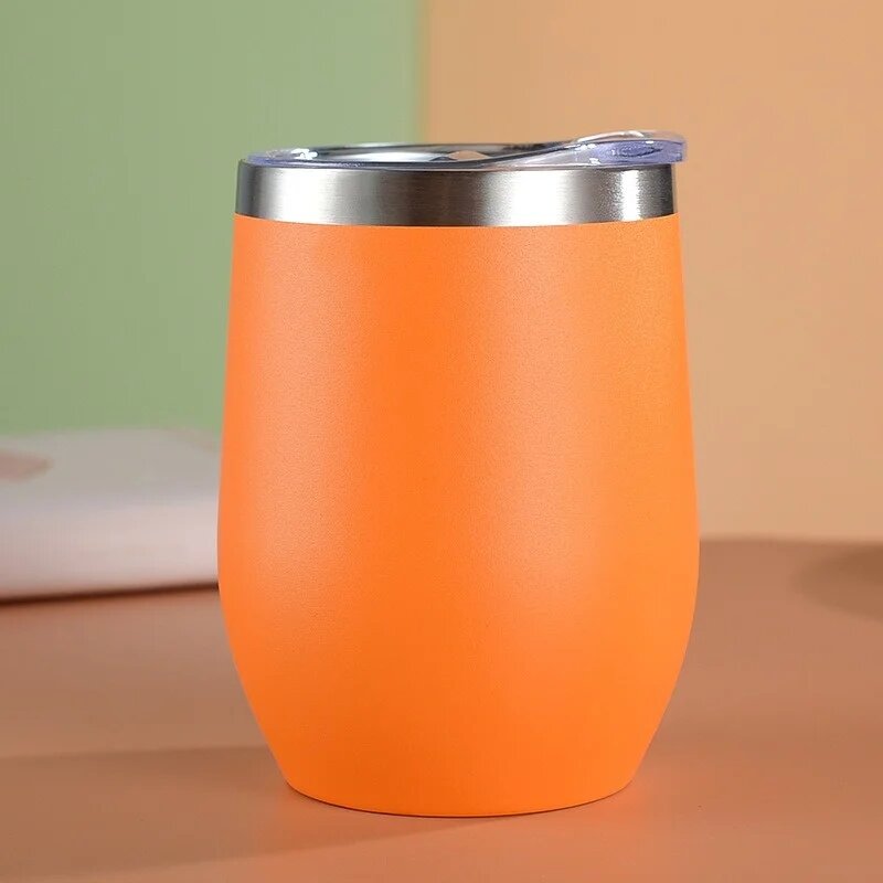 Оранжевая термокружка из нержавеющей стали 12 oz Eggshell