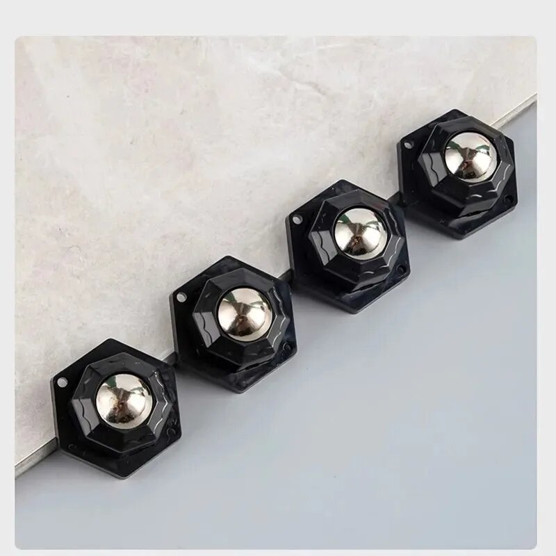 4 шт. колесики для мебели, 200 кг, сверхмощные универсальные колеса 360 ° Вращающиеся прочные самоклеящиеся ролики из нержа.