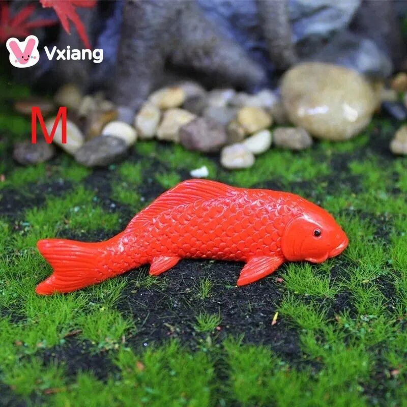Реалистичные декоративные рыбки из смолы (карпы кои, для аквариума, миниатюра)