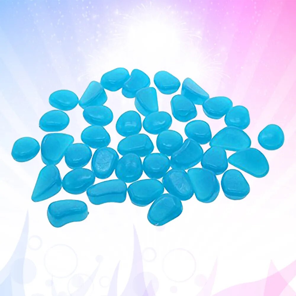 Светящиеся искусственные камни тёмно-синего цвета для оформления аквариумов