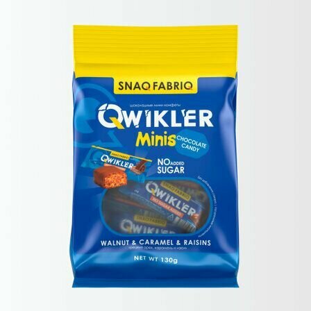 Snaq Fabriq Батончик протеиновый глазированный (130 г) Грецкий орех с изюмом, карамелью