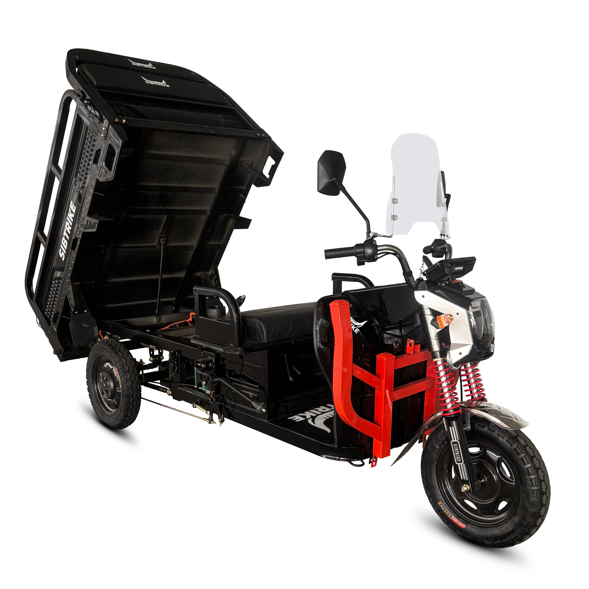 Грузовой электрический трицикл WHITE SIBERIA SIBTRIKE CARGO 1.5 1500W (60V/48Ah) грузоподъемность 1000 кг