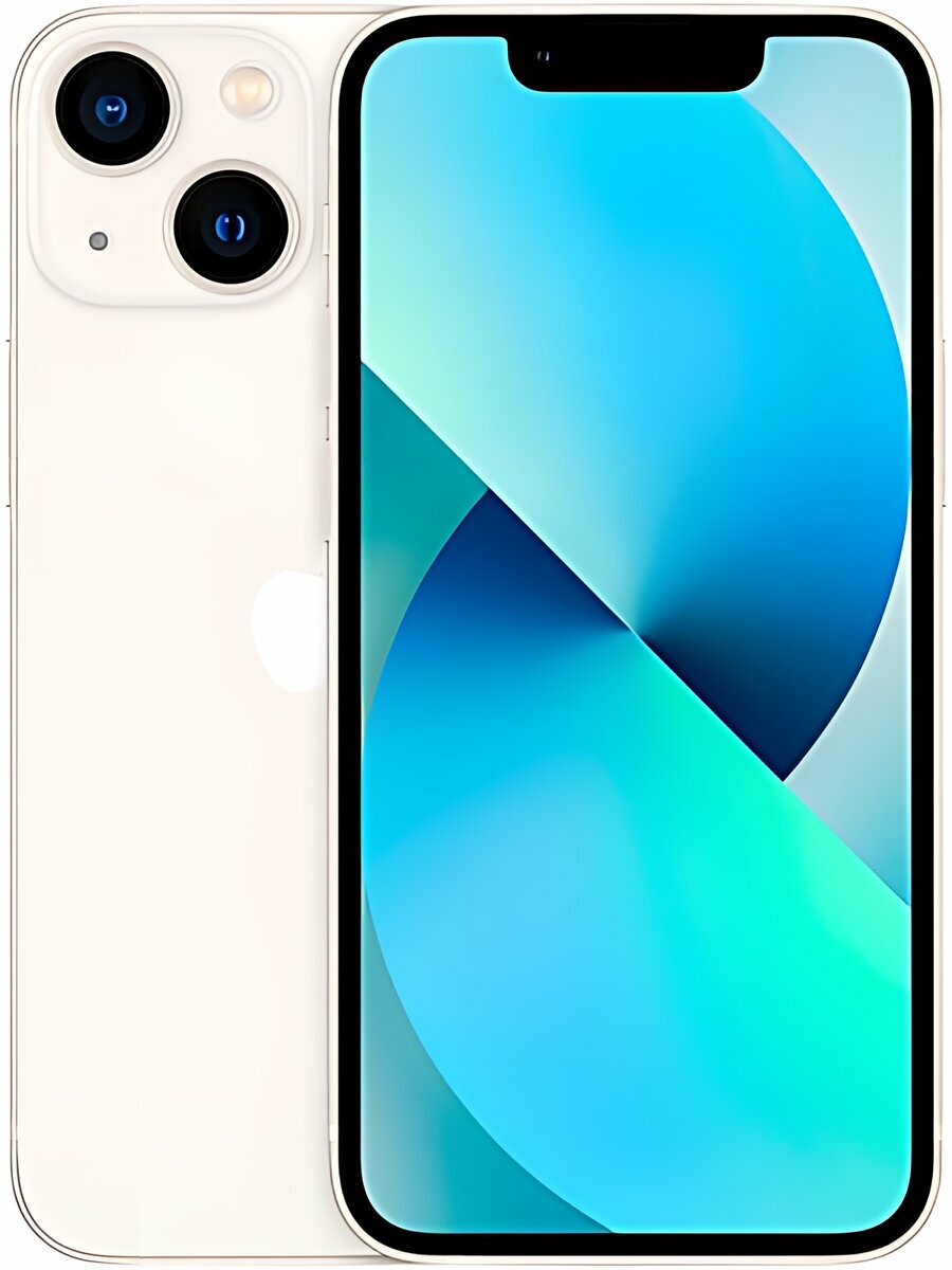 Смартфон Apple IPhone 13 mini 128 ГБ, nano SIM, Starlight, Без RuStore