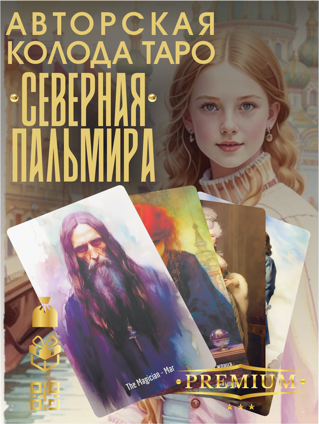 Карты Таро Alessa Tarot "Северная Пальмира", бумага, 78 штук