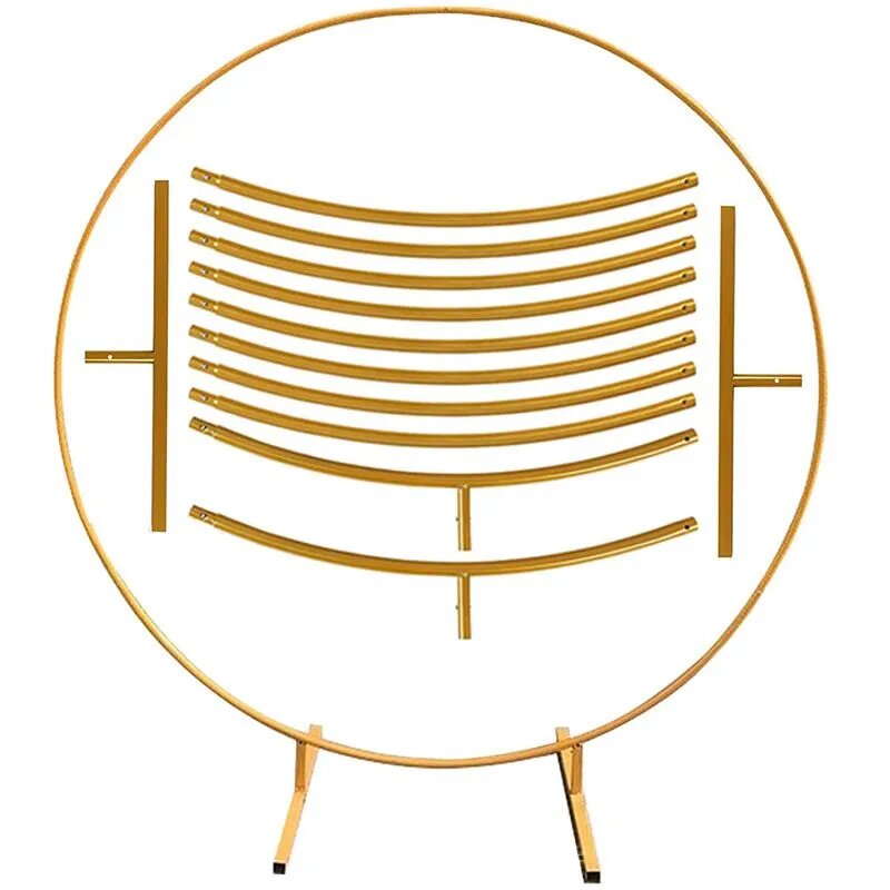 Аксессуар для воздушного шара Каркас Для Фотозоны Золотой металлический 2 метра для декора