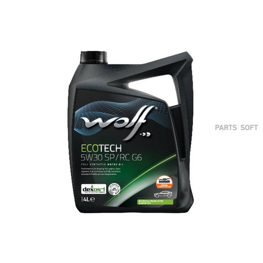 Масло WOLF ECOTECH 5W30 SP/RC G6 4л от официального дистрибьютора, WOLF OIL, артикул 1047292
