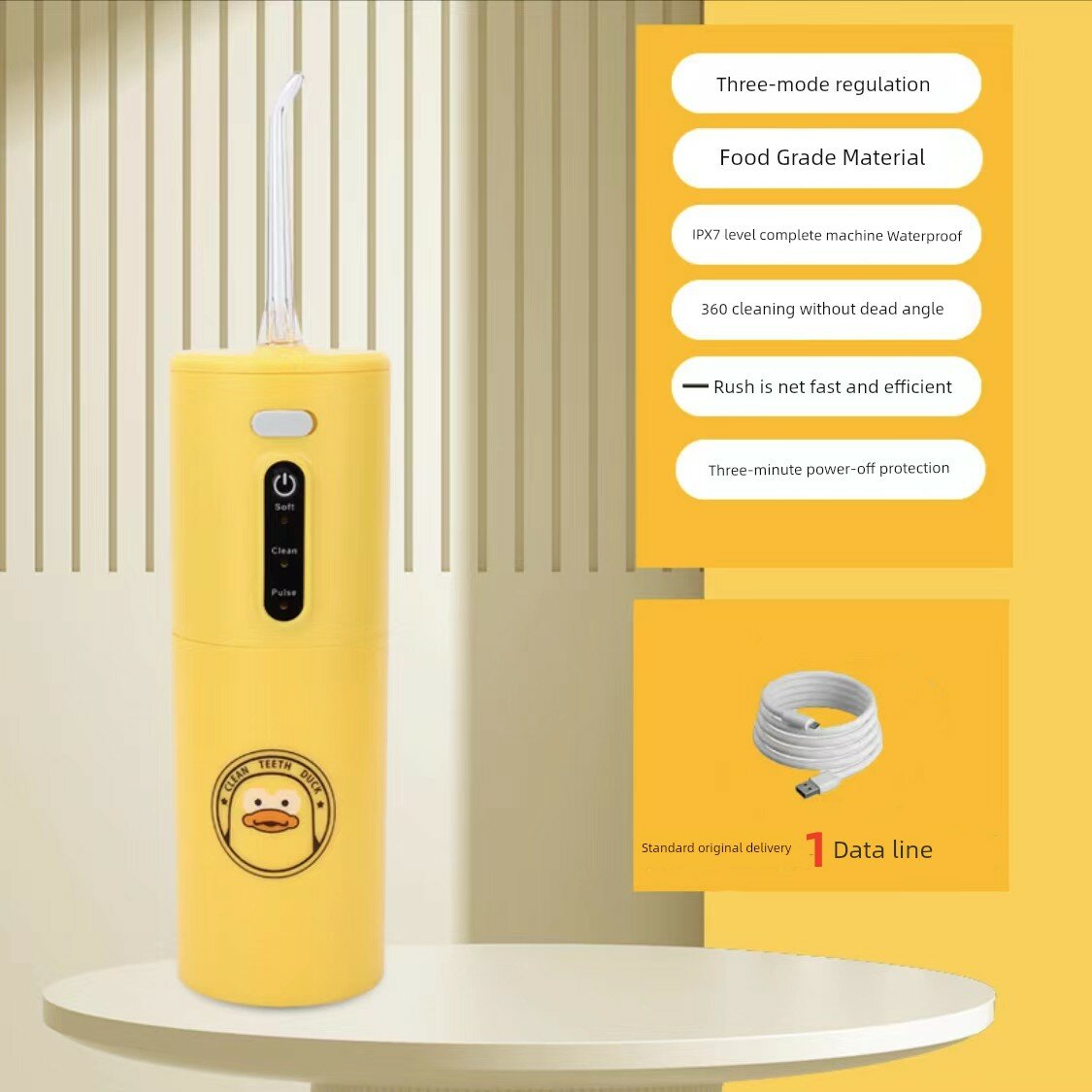 Новый детский ирригатор для полости рта, электрический очиститель зубов, портативный домашний ортодонтический