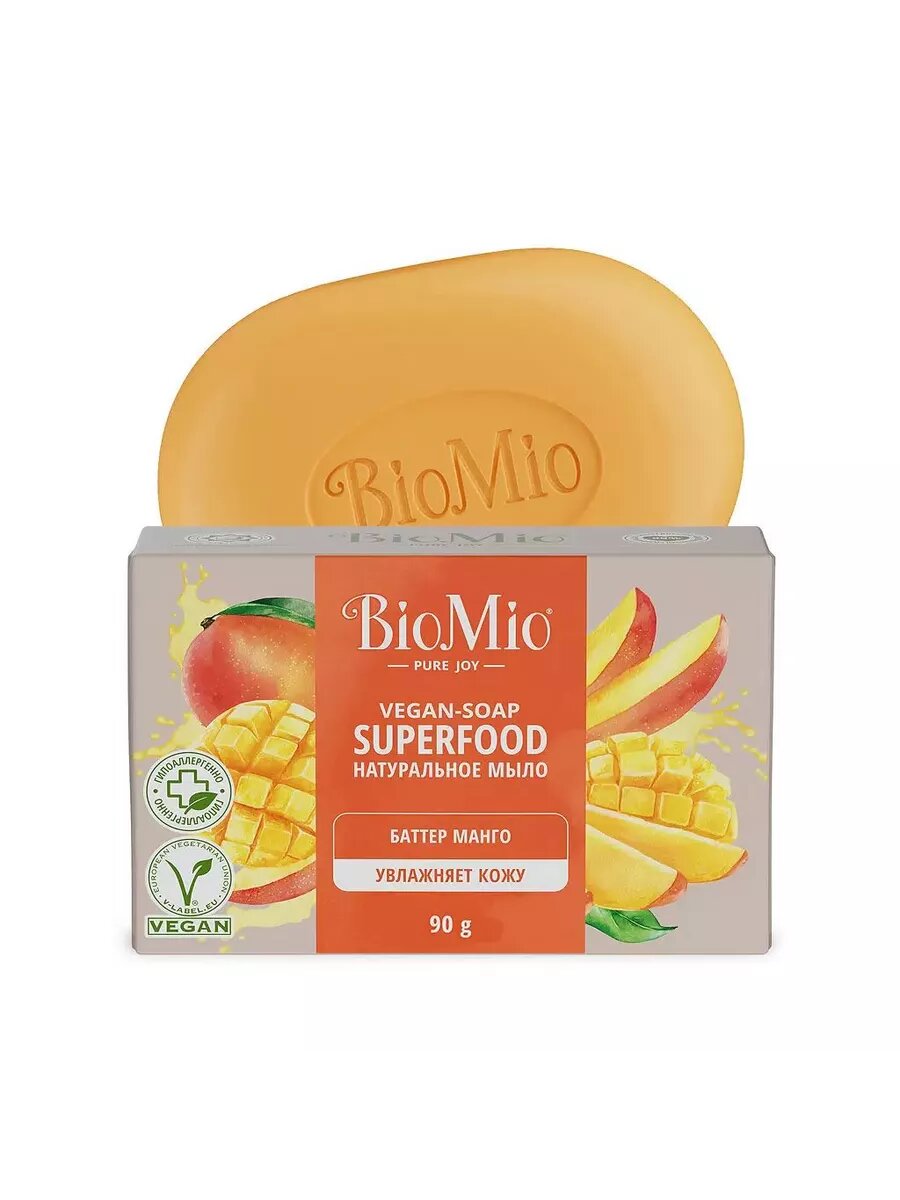 БИО МИО туалетное . мыло 90 г С баттером Манго/24