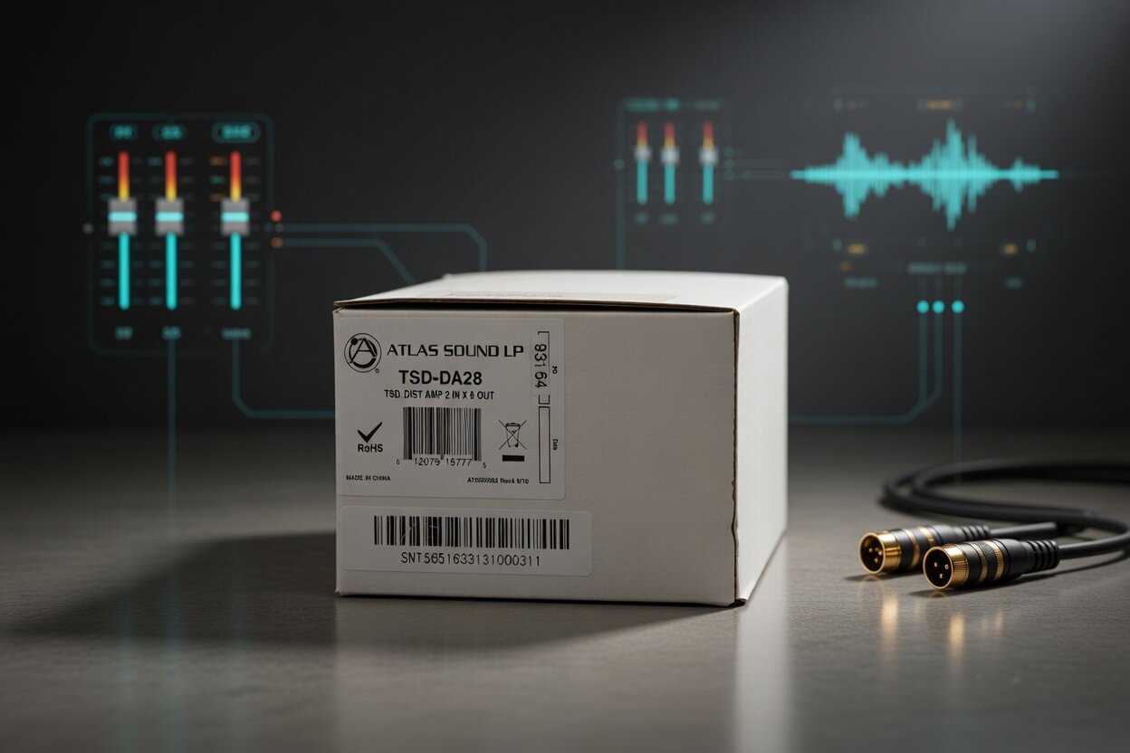 ATLAS IED / США Atlas IED TSD-DA28- Усилитель-распределитель 2:8 c регулировкой уровня