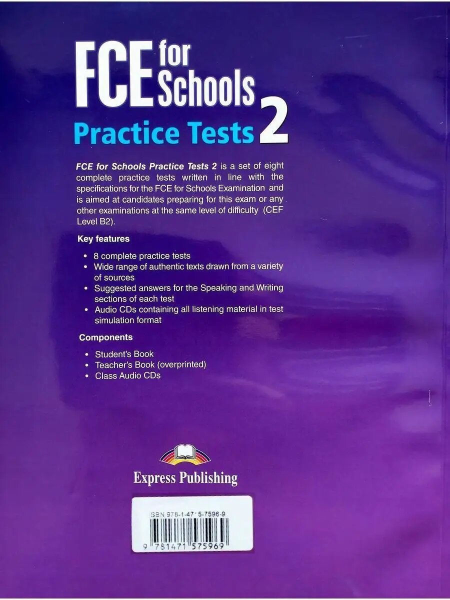 FCE for Schools Practice Tests 2 Student Book with Digibook | Express Publishing — фото 1