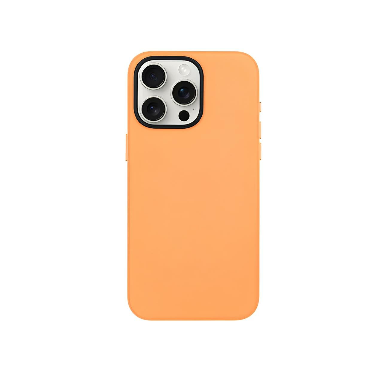 KZDOO Чехол с MagSafe для iPhone 15 Pro MAG NOBLE COLLECTION Soft touch кожаный — Оранжевый
