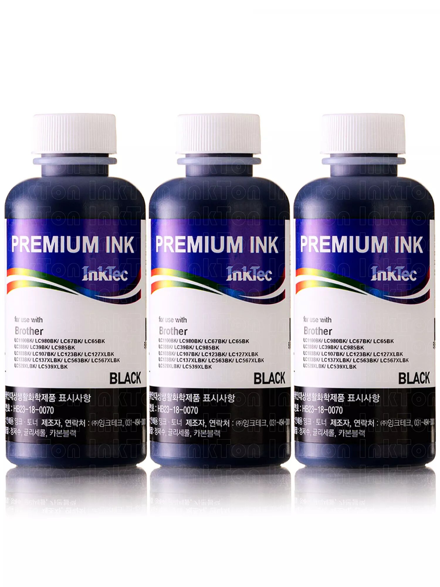 Чернила для Brother DCP-T310, DCP-T510W, DCP-T710W, MFC-T810W, MFC-T910DW, DCP-T220, DCP-T225, DCP-T420W, DCP-T425W, DCP-T520W, 300 мл, черные